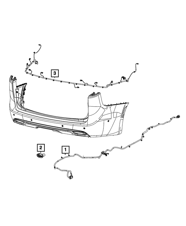 2023 Chrysler Pacifica Rear Fascia Wiring 68619193AA | My Mopar Parts