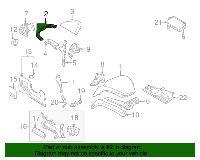 2013-2019 Hyundai Pad 84720-2W000-VFG | OEM Parts Online