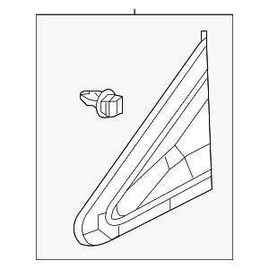 75495-TR3-A01 - Garnish Assembly, L Front Pillar Corner - 2012-2015 ...