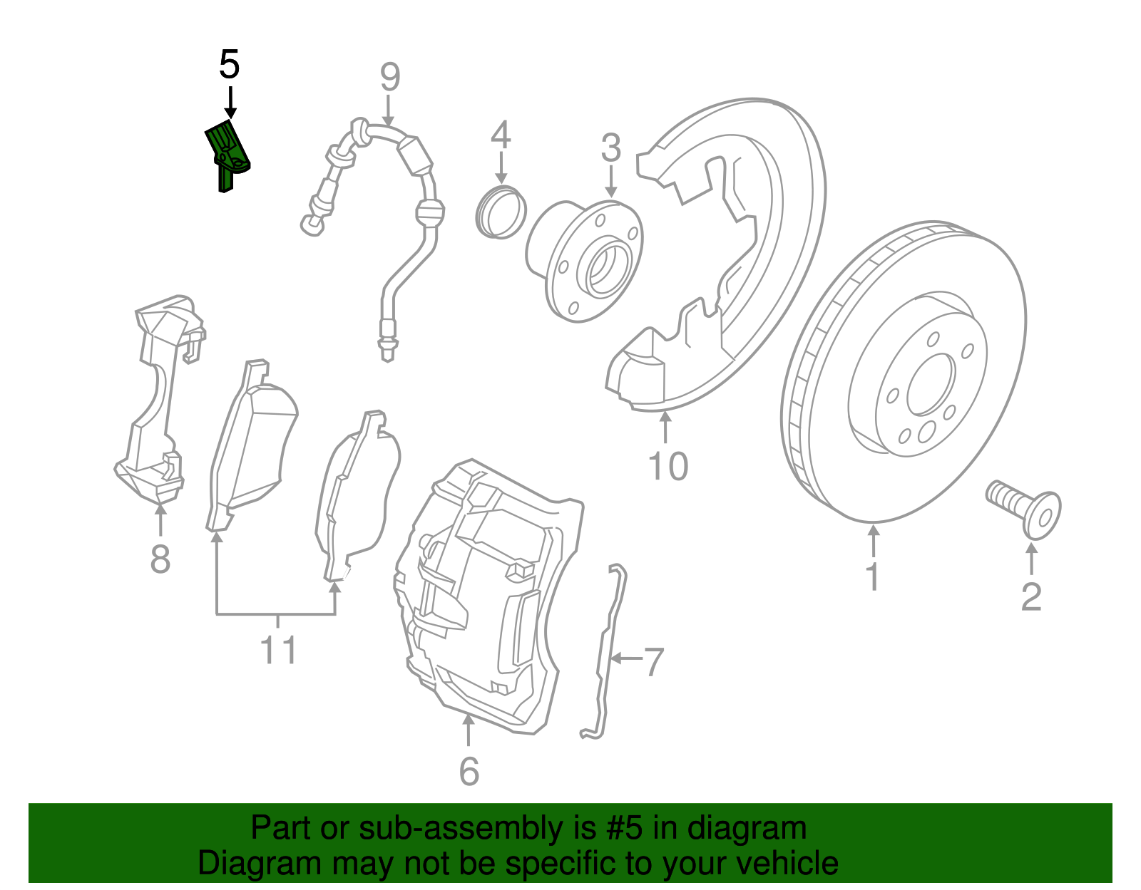 2004-2018 Volvo Front Speed Sensor 32301800 | OEM Parts Online