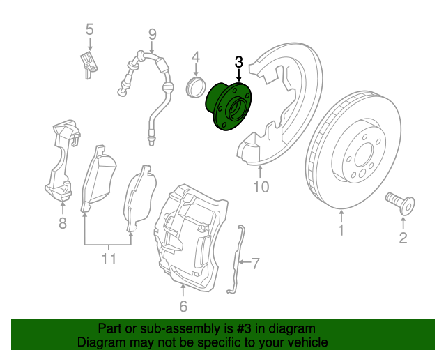 2007-2018 Volvo Hub Assembly 32246153 | TascaParts.com