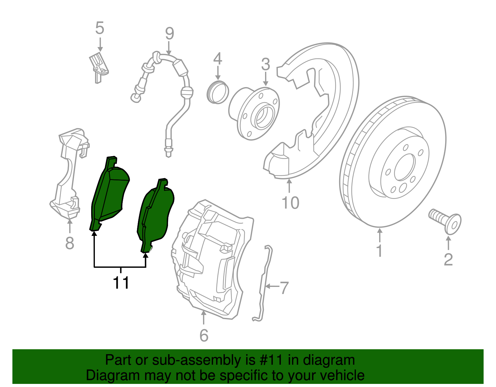 2007-2018 Volvo Brake Pads 32373178 | OEM Parts Online