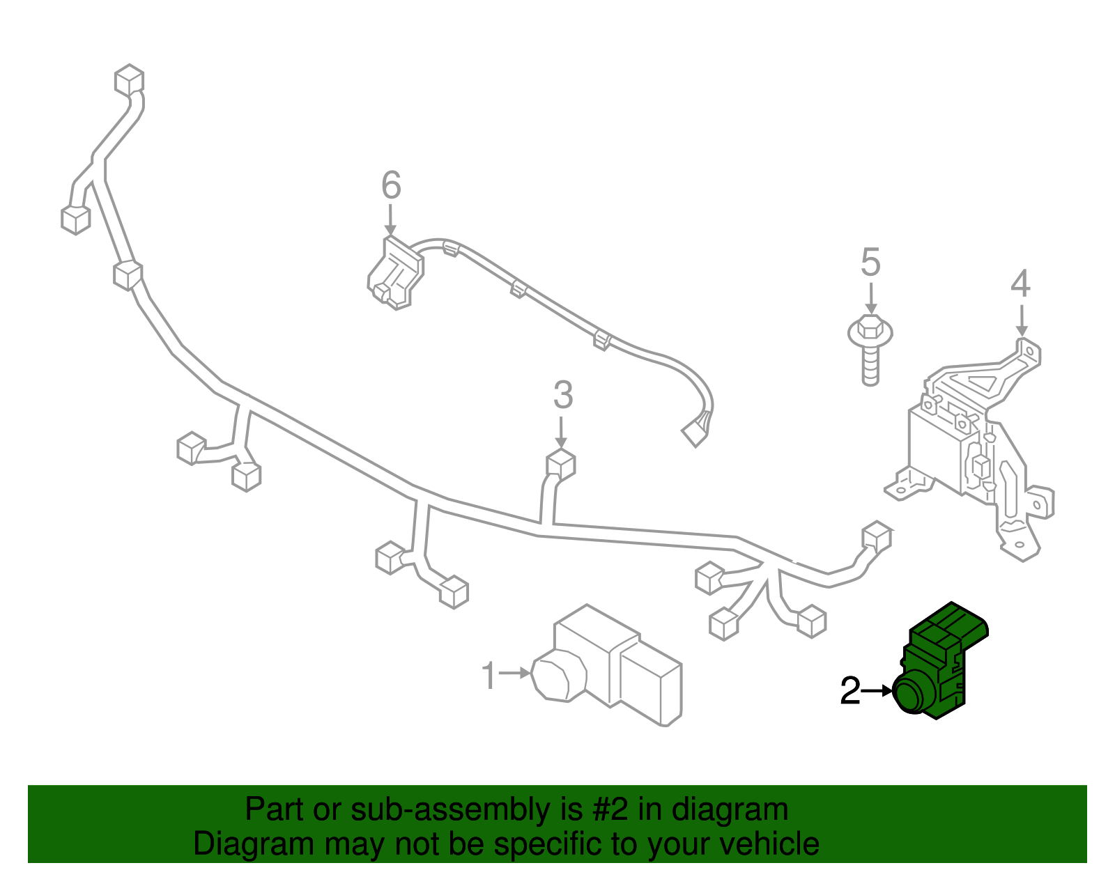 95720-B1650-Z5E - Parking Aid Sensor 2019-2020 Genesis G80 | AutoNation ...