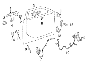2008-2014 Cadillac CTS Lock Assembly 23190368 | TascaParts.com
