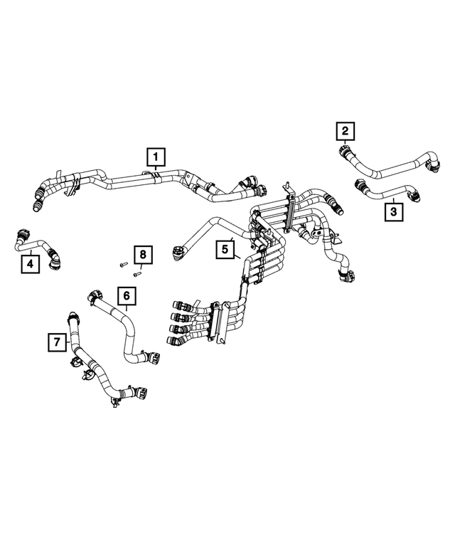 2024 Ram ProMaster EV Coolant Inlet Tube 57008854AB | Mopar eStore