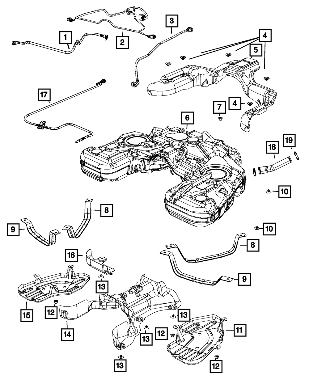 2011-2025 Mopar Fuel Tank Heat Shield 68140485AB | Mopar eStore