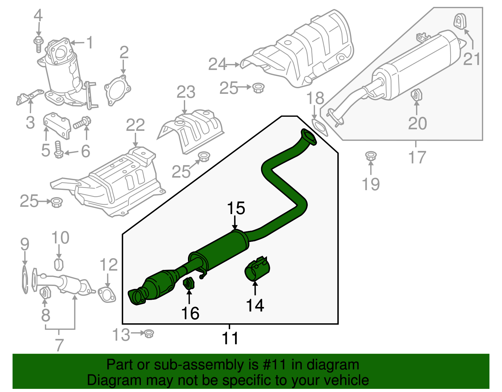 28600-F3650 - High-Quality Catalytic Converter for 2017-2020 Hyundai ...