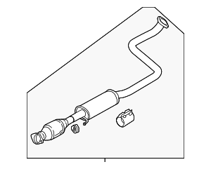 28600-F3650 - Center Muffler | Conicelli Hyundai