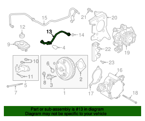 31362900 - Vacuum Hose - 2018 2019 Volvo S90 | Volvo OEM Parts Direct