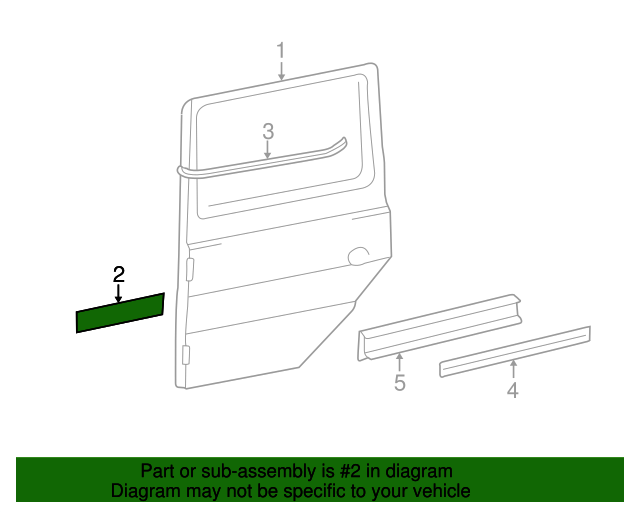 2002-2018 Mercedes-Benz Door Shell Insulator 463-727-09-90 ...