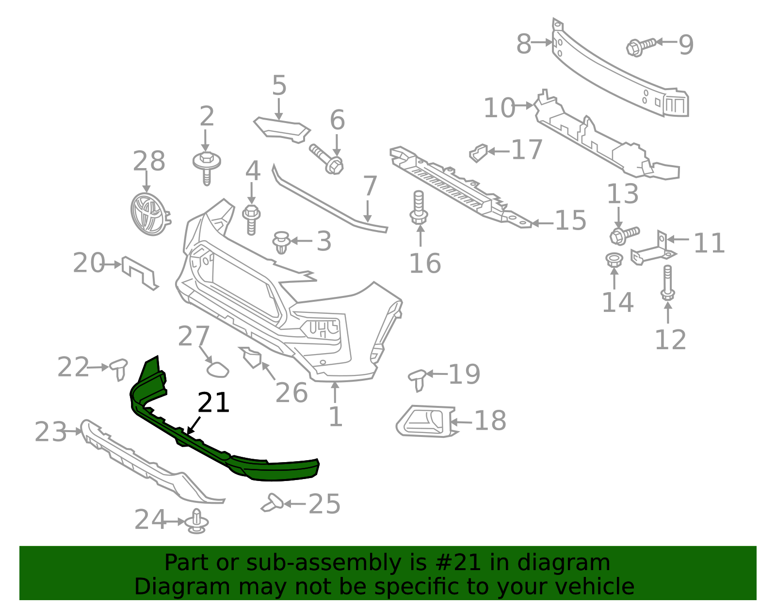 2019-2024 Toyota RAV4 Lower Panel 52411-42120 | Toyota Parts Center