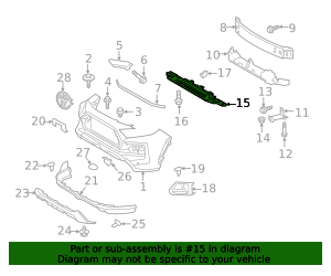 52618-0R050 - Lower Extension - 2019-2023 Toyota RAV4 | OEM Genuine ...