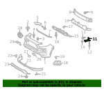 52102-0R040 - Bumper Impact Bar Bracket (Right, Front) - 2019-2024 ...