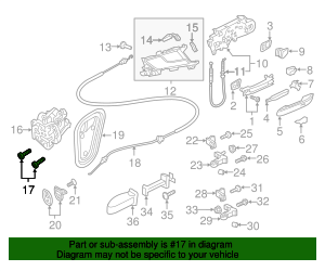 2015-2024 Audi Lock Bolt WHT-003-348-A | Audi USA Parts