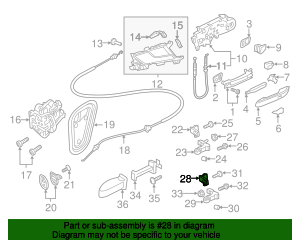 8W0-833-405-A - Lower Hinge 2017-2024 Audi | Audi OEM Parts