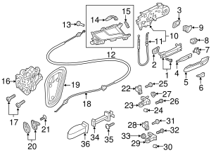 2017-2024 Audi Exterior Door Handle Base 8W0-837-812-A | Audi USA Parts