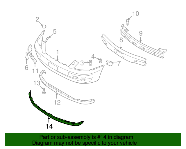 2007-2008 Hyundai Entourage Lower Grille 86516-4J000 | QuirkParts
