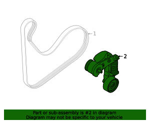Hyundai - 25280-2M800 - Serpentine Tensioner - 2018-2025 Hyundai | OEM ...