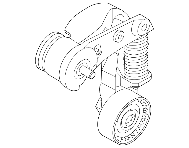 Hyundai - 25280-2M800 - Serpentine Tensioner - 2018-2025 Hyundai | OEM ...