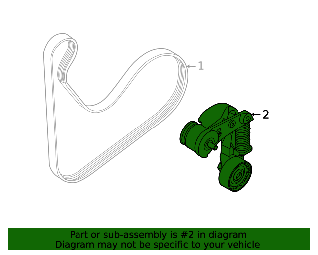 25280-2M800 - Tensioner - 2018-2023 Hyundai | OEM Hyundai Parts Outlet