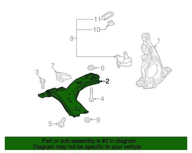 48069-06200 - Control Arm 2018-2024 Toyota | Longo Toyota Parts