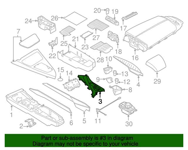 Genuine BMW 51-16-8-056-570 | Upper Trim | FREE Shipping on Most Orders ...