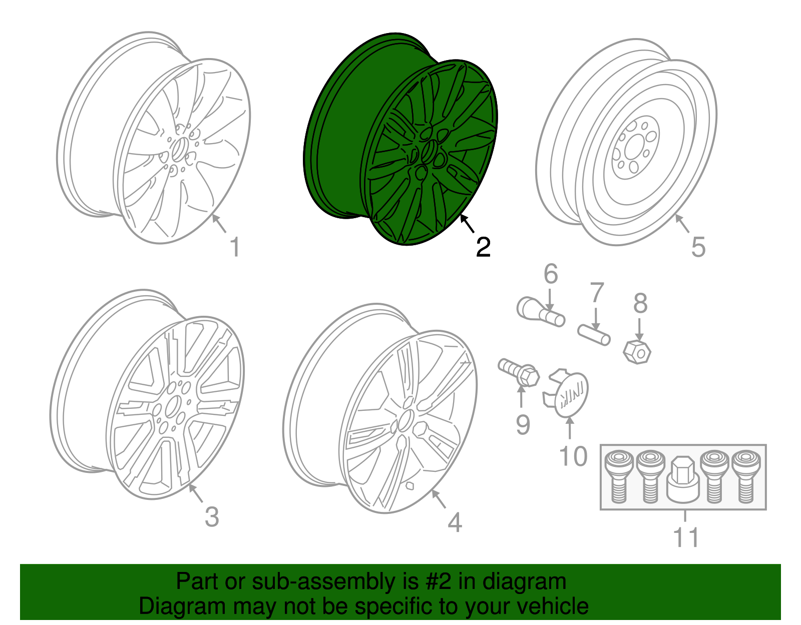 36-11-6-856-099 - Wheel, Alloy 2014-2024 Mini | Braman BMW & MINI Parts
