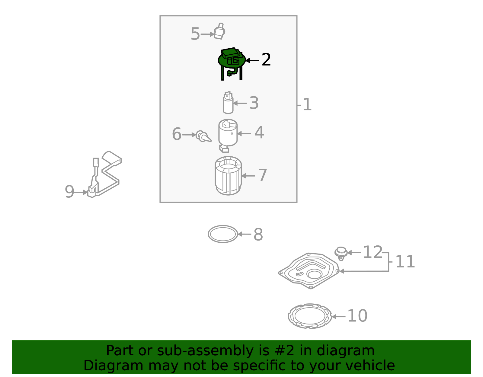 31113-P4200 - Fuel Pump Hanger 2021-2025 Kia Sorento | Kia.Parts