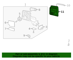 84468906 - Passenger Side Outside Rearview Mirror Housing Lower Cover ...