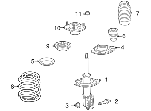 23239960 Strut - New OEM Part From GM Parts Direct | GM Parts Store