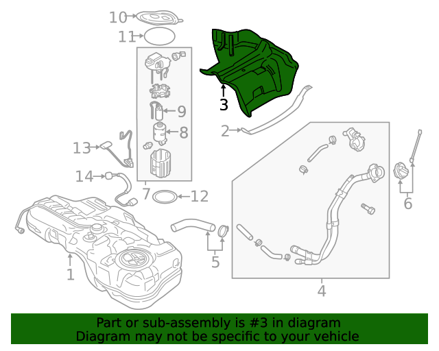 31220-J9000 - Tank Shield - 2018-2023 Hyundai | OEM Parts Quick