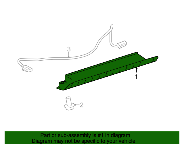 2010-2021 Toyota Center High Mount Stop Light 81570-47051 | Toyota ...
