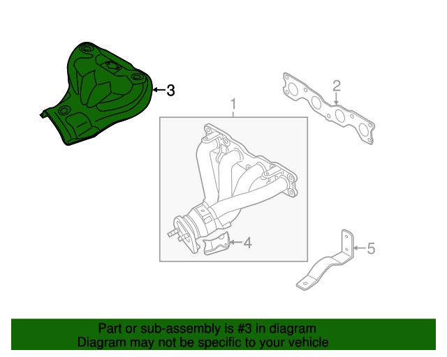 2010-2018 Hyundai Exhaust Manifold Heat Shield 28525-2G710 | OEM Parts ...