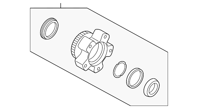 LK4Z-1109-A - Rear Hub & Bearing 2020-2024 Ford | Ford Parts Direct