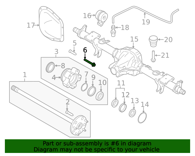 2015-2023 Ford Hub Bolt -W716097-S439 | TascaParts.com