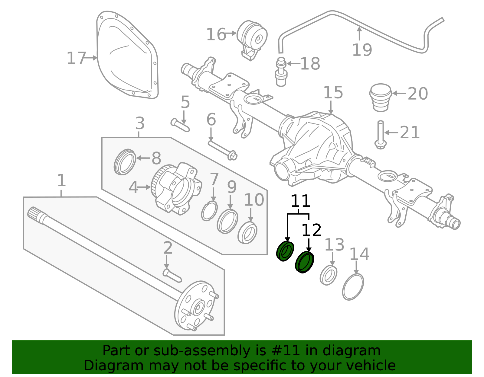 2015-2024 Ford | Outer Bearing | CK4Z-1240-A | Walls' Ford Parts