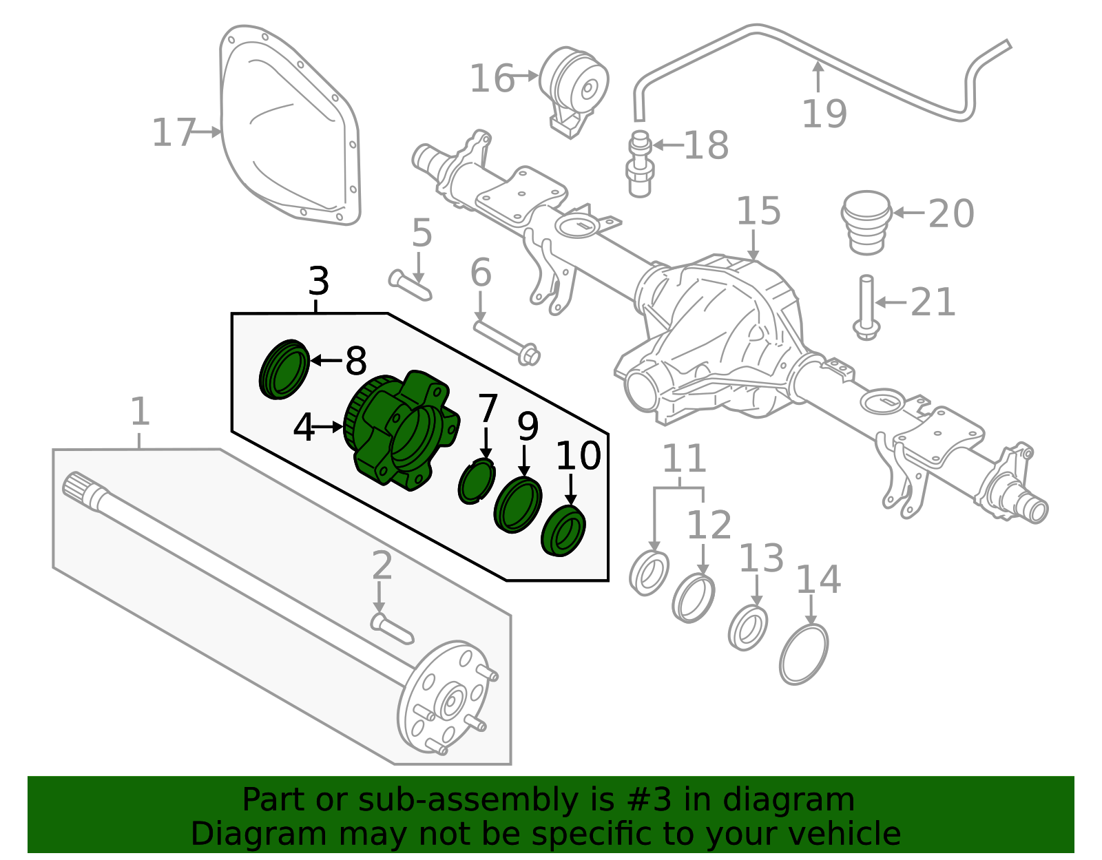 2015-2024 Ford Motorcraft™ Hub Assembly HUB-351 | TascaParts.com