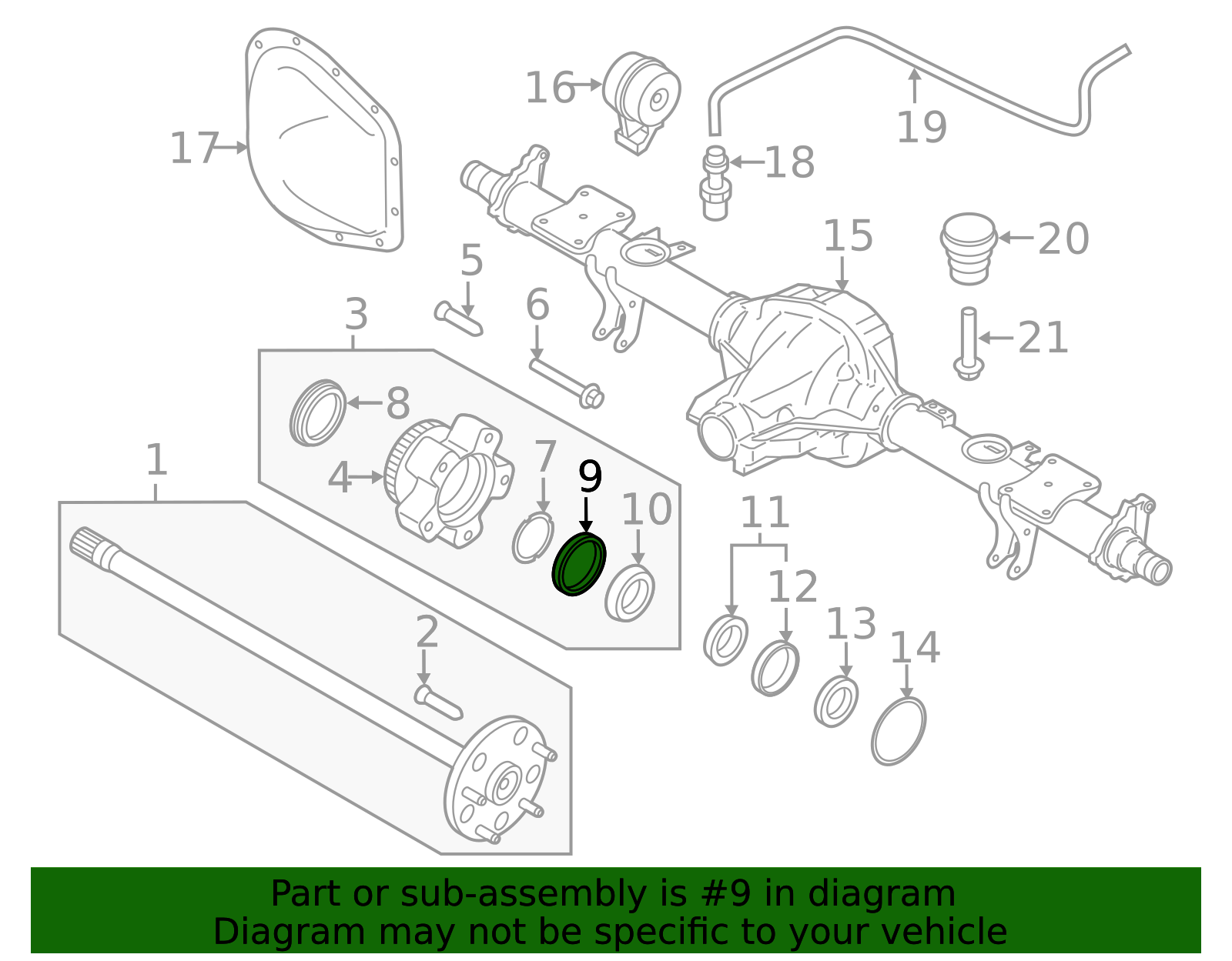 BC3Z-1244-A - Inner Bearing 2012-2024 Ford | Ford Parts Direct