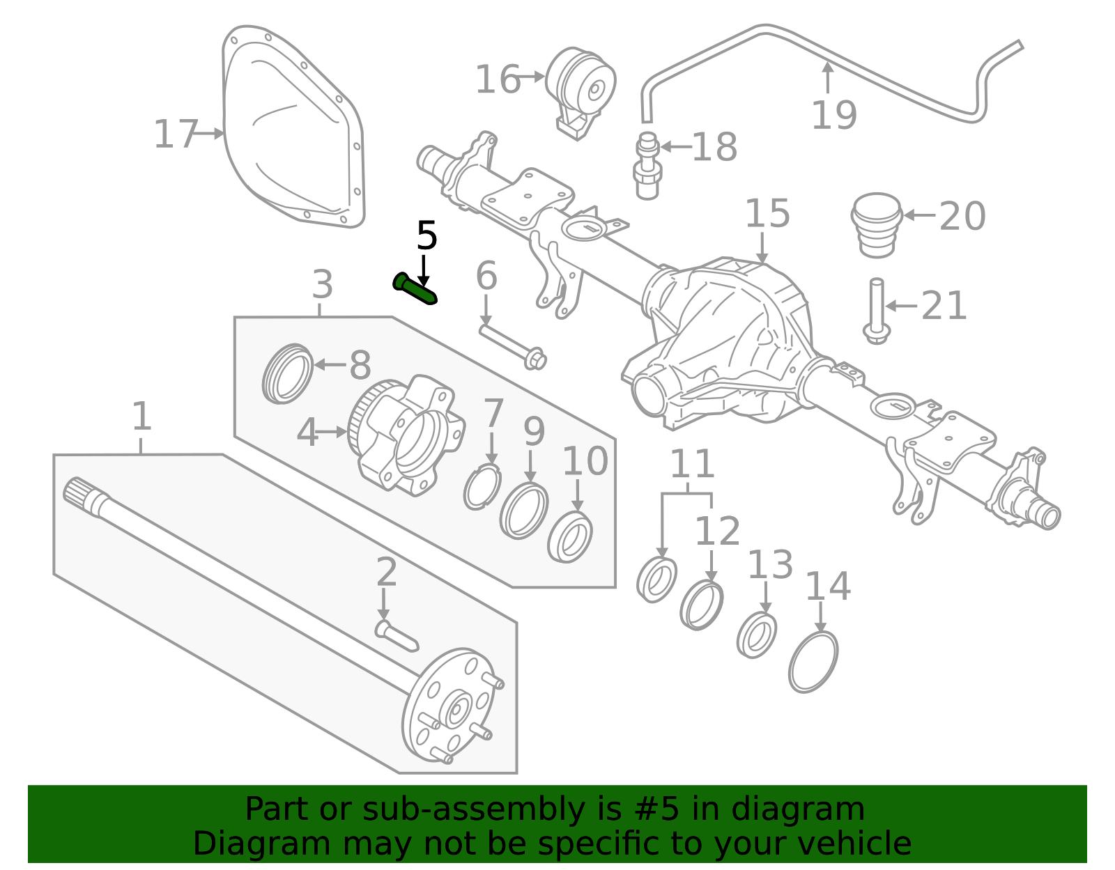 2015-2024 Ford Hub Bolt W714981-S439 | OEM Parts Online