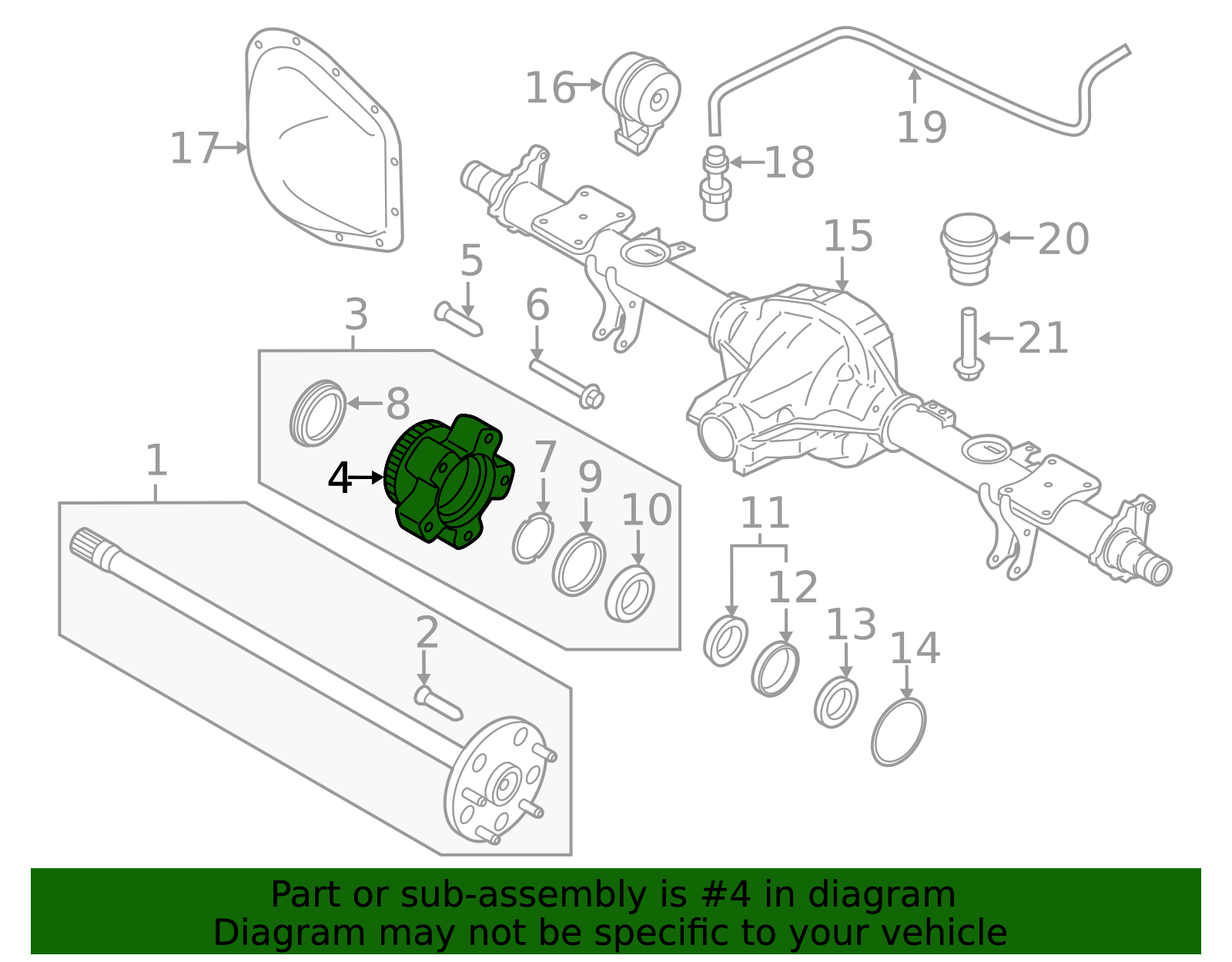 HUB-281 - Motorcraft™ Hub - 2015-2024 Ford | Eastgate Ford Parts
