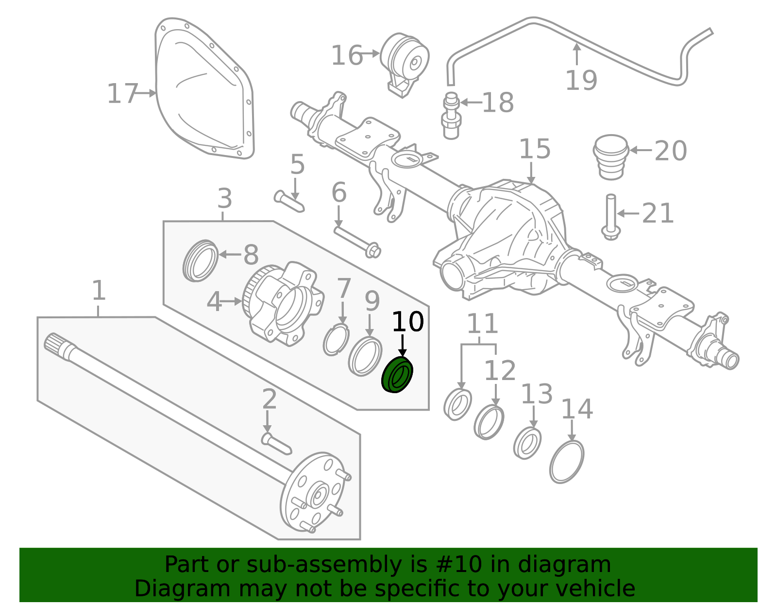 BC3Z-1243-A - Inner Bearing Cup - 2012-2024 Ford | Lasco Auto Parts