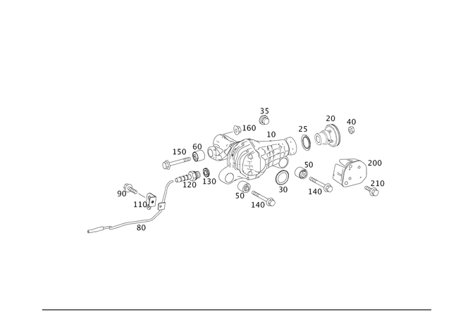 164-338-00-20 - Flange 2006-2019 Mercedes-Benz | Mercedes-Benz USA Parts