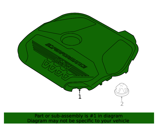 11-14-8-656-447 - Engine Cover - 2020-2024 BMW | BMW Parts Exchange