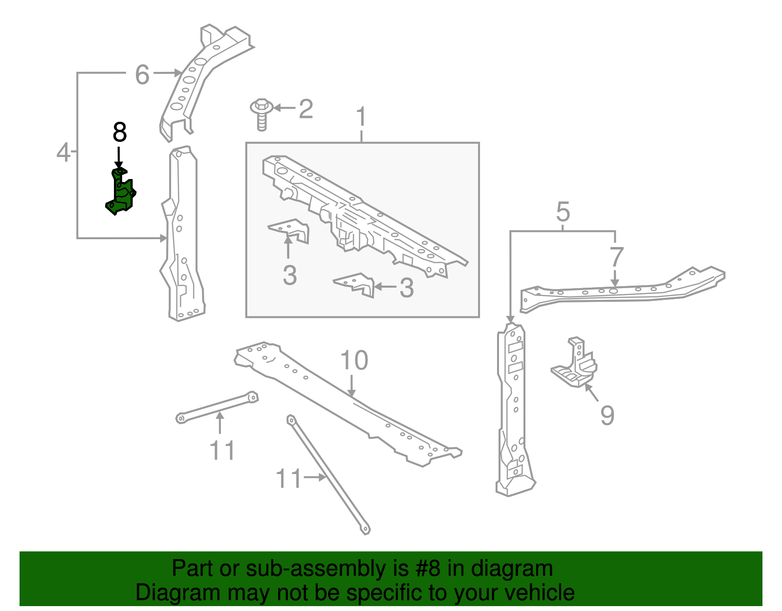 2018-2024 Toyota Camry Upper Arm 52141-06170 | Toyota San Diego Parts