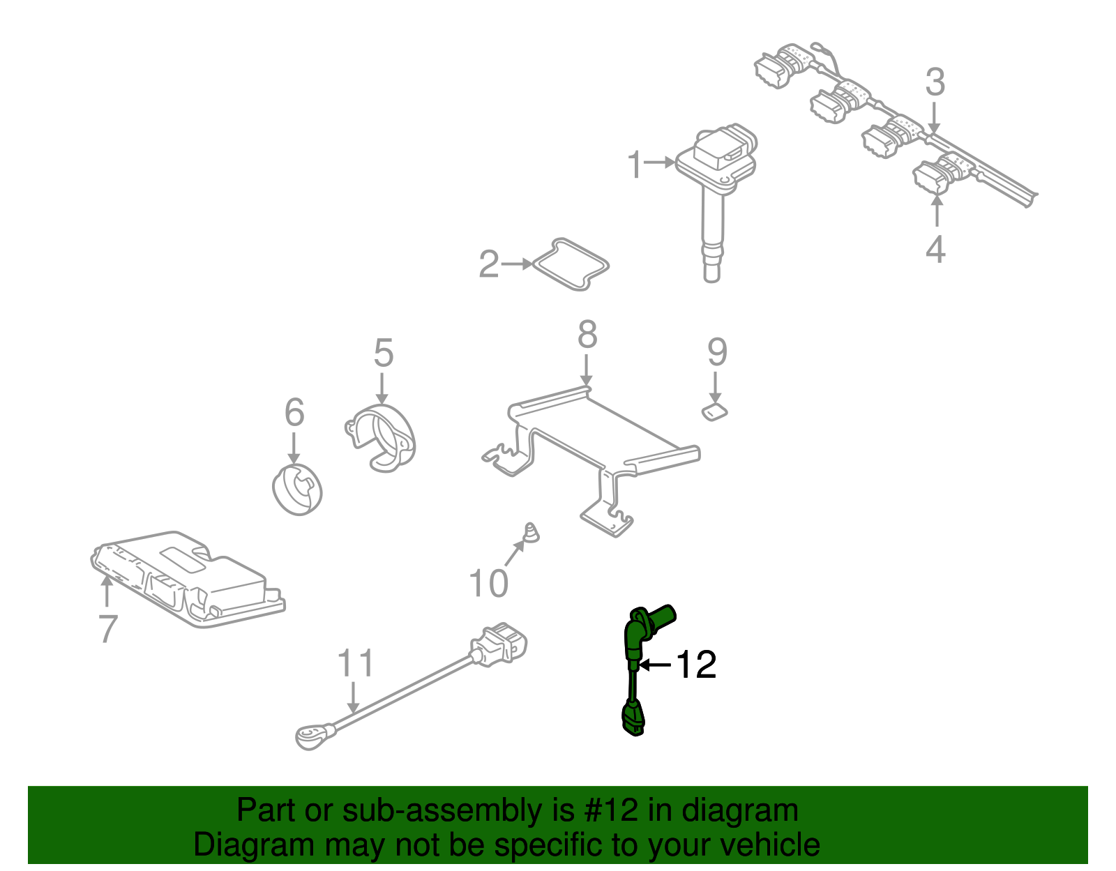 078-906-433-B - Crankshaft Position Sensor 1999-2006 Audi | Audi OEM Parts