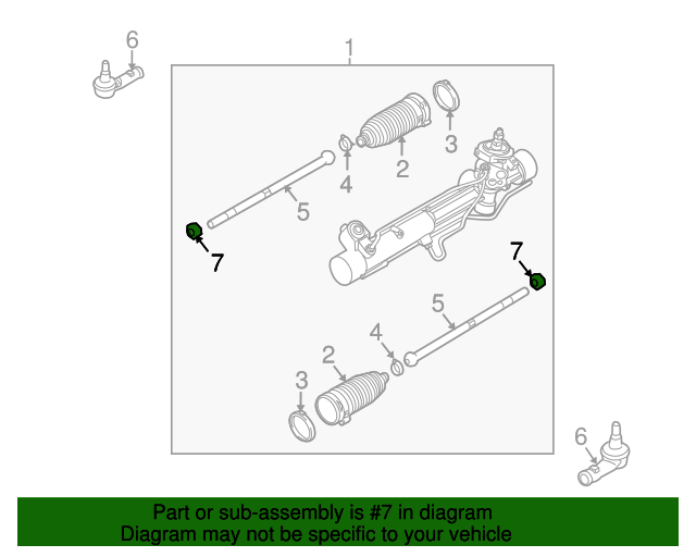 Genuine OEM Ford Part - Outer Tie Rod Lock Nut W713882-S440 | Genuine ...