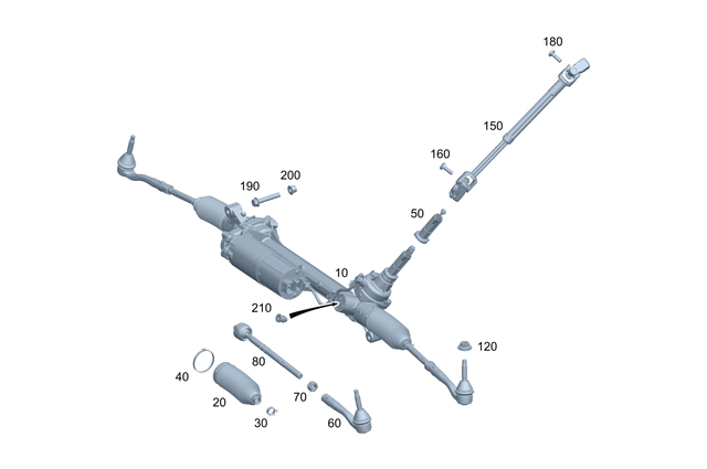 2020-2025 Mercedes-Benz Tie Rod 167-338-00-00 | MB Dealer Parts