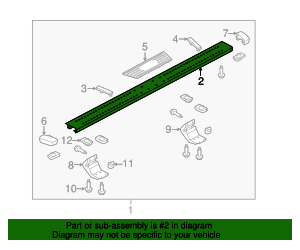 2012-2014 Ford F-150 Running Board CL3Z-16458-CB | Varsity Ford