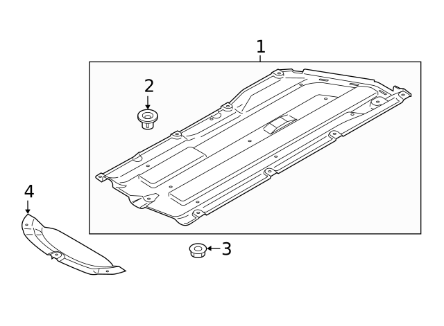 2020-2023 Hyundai Venue Floor Pan Splash Shield 84227-K2000 ...