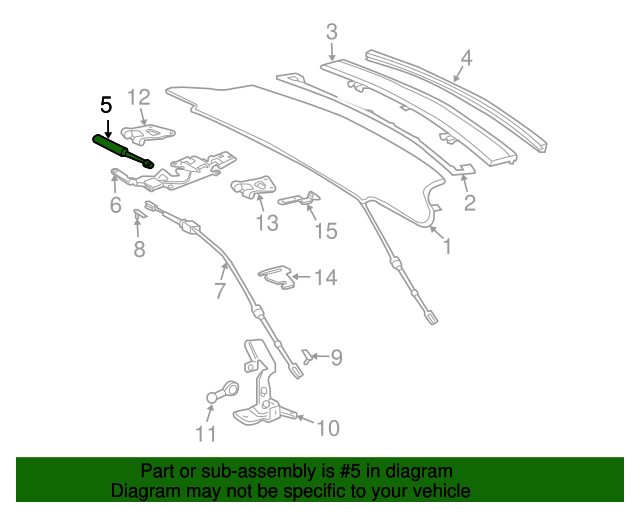 2003-2012 Mercedes-Benz Strut Cylinder 2307900079 | AutoNationParts.com